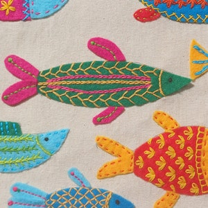 Felt Fishes, Easy Embroidery and Applique Design PDF - Etsy