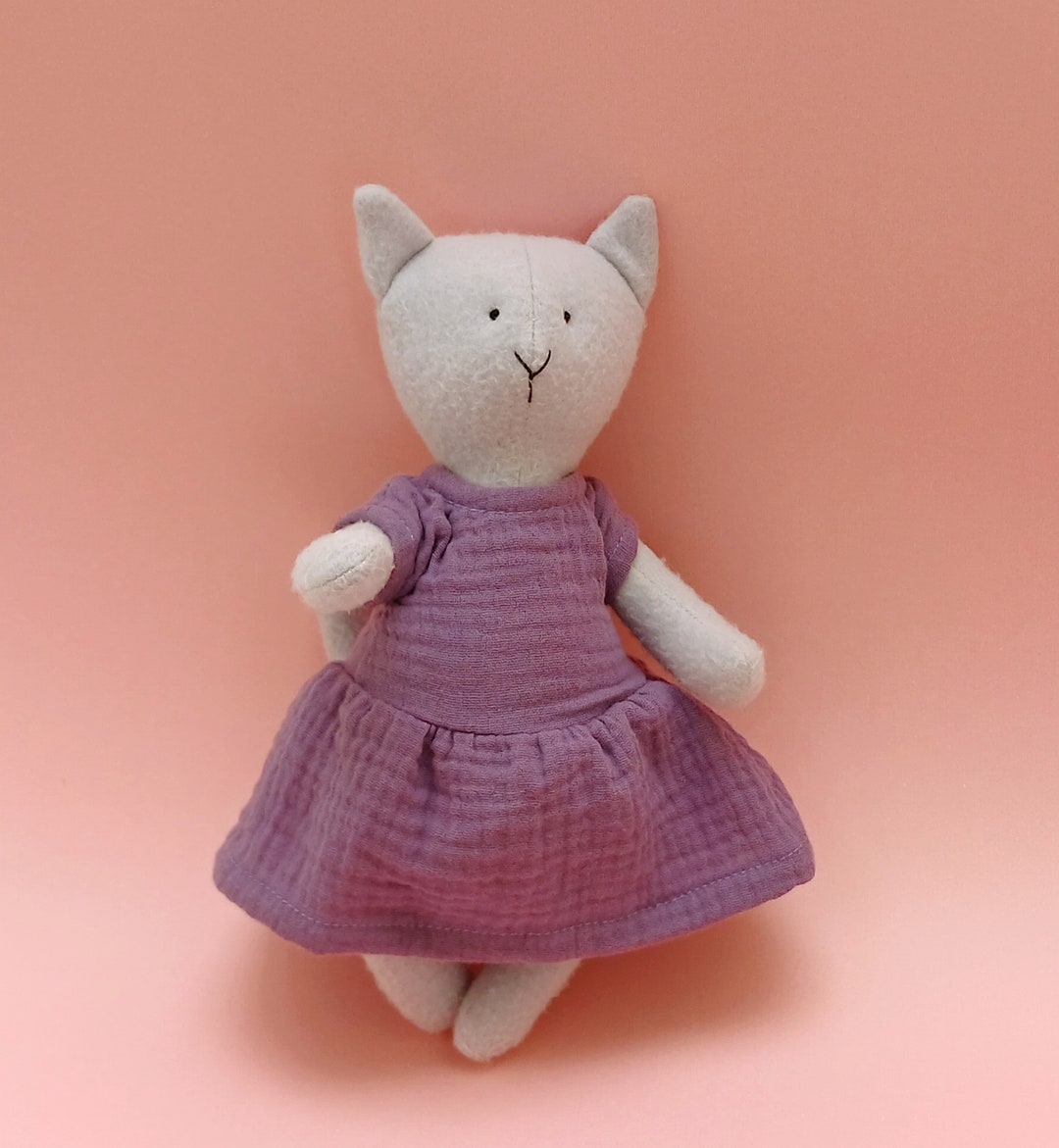 Cat With Dress Pattern and Sewing Tutorial - Etsy
