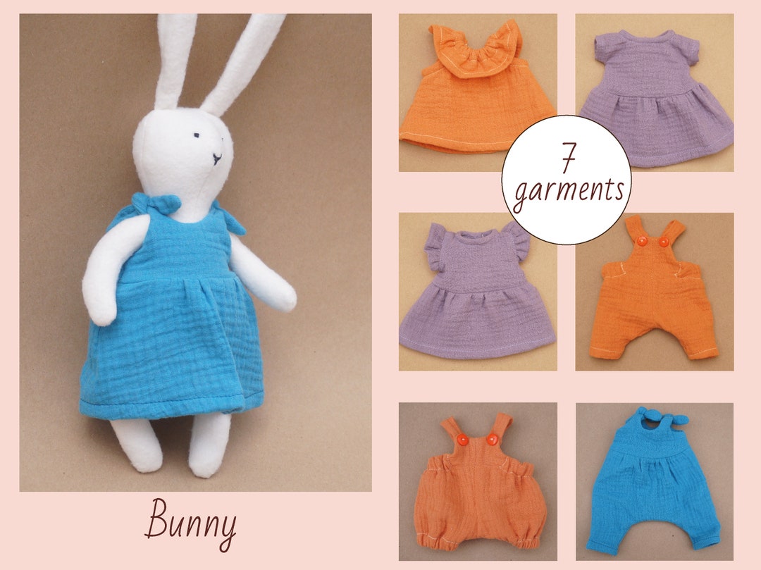 Bunny With Clothes , Sewing Pattern PDF - Etsy