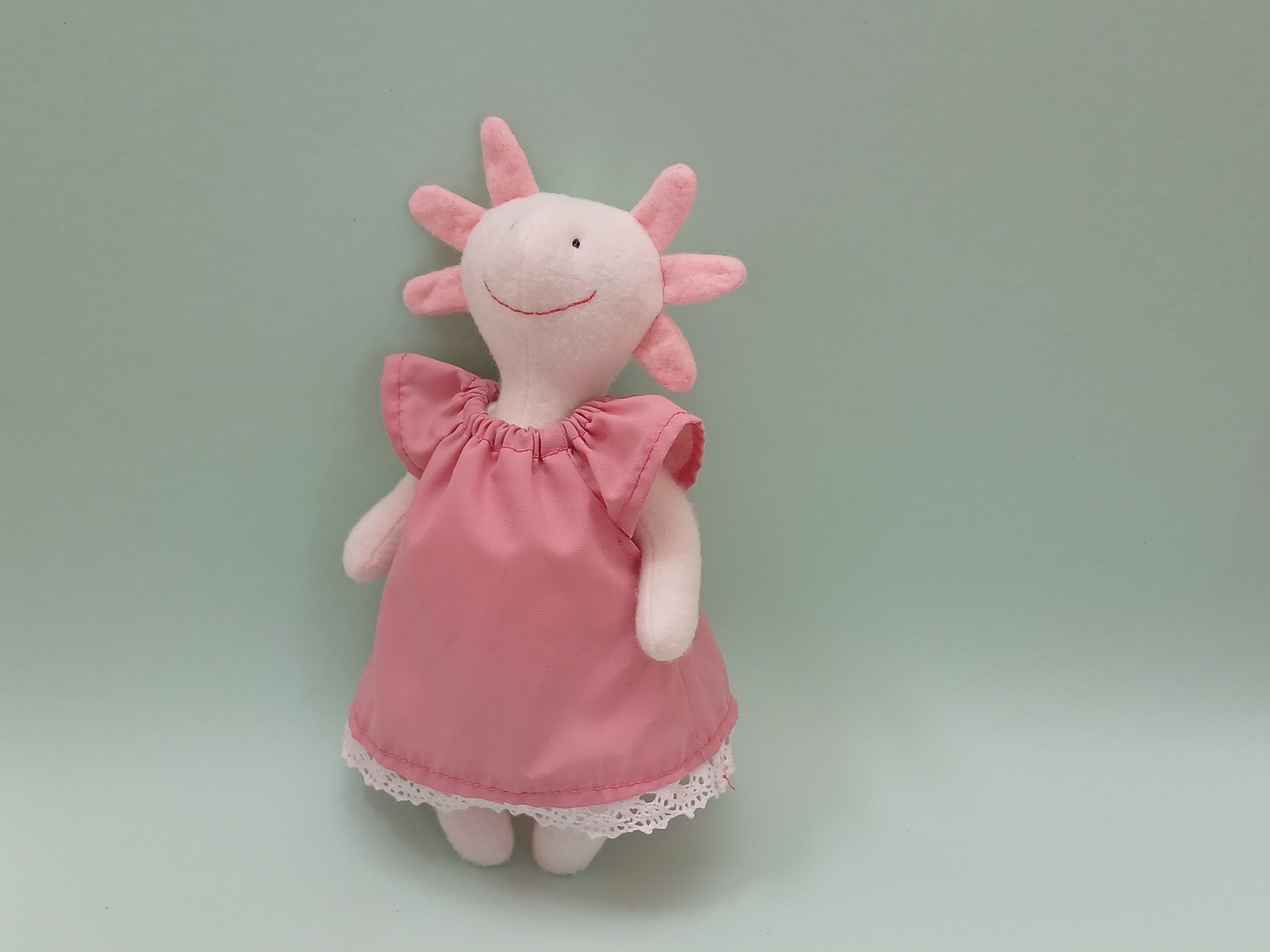 Axolotl Doll in Dress Sewing Pattern and Tutorial PDF - Etsy
