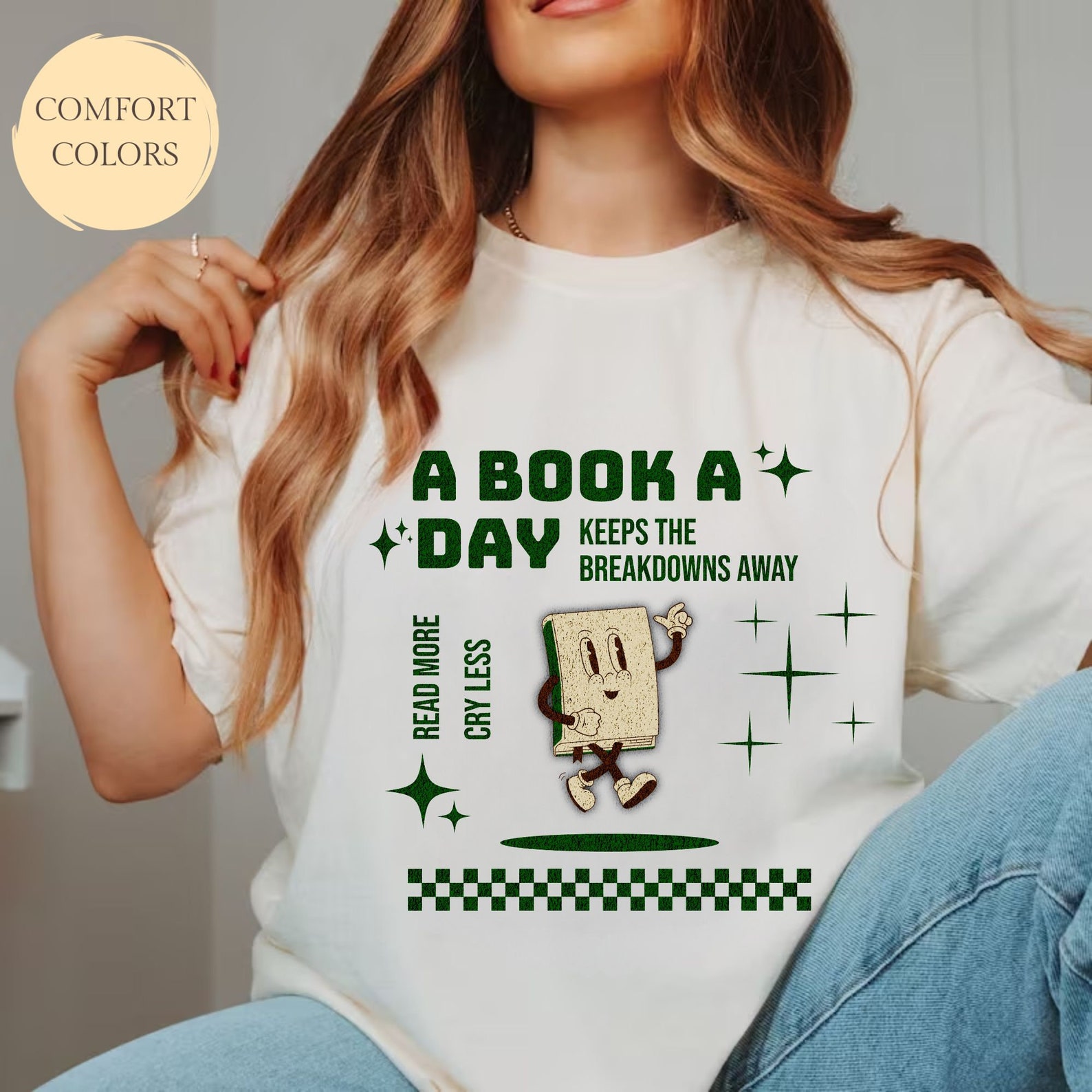 A Book A Day Emily Henry Smut Shirt STFUATTDLAGG Retro Book Tshirt ...