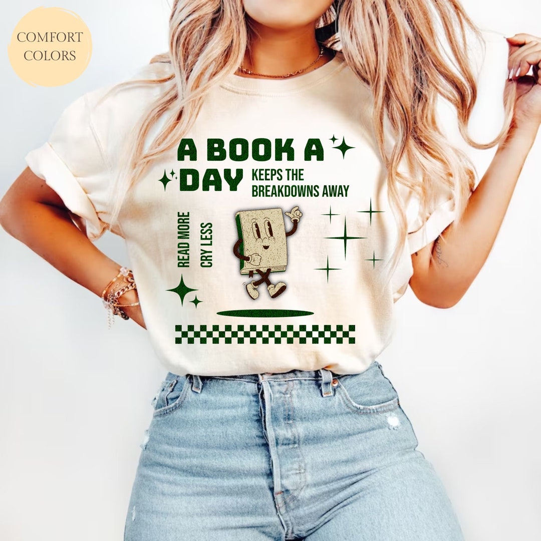 A Book A Day Emily Henry Smut Shirt STFUATTDLAGG Retro Book Tshirt ...