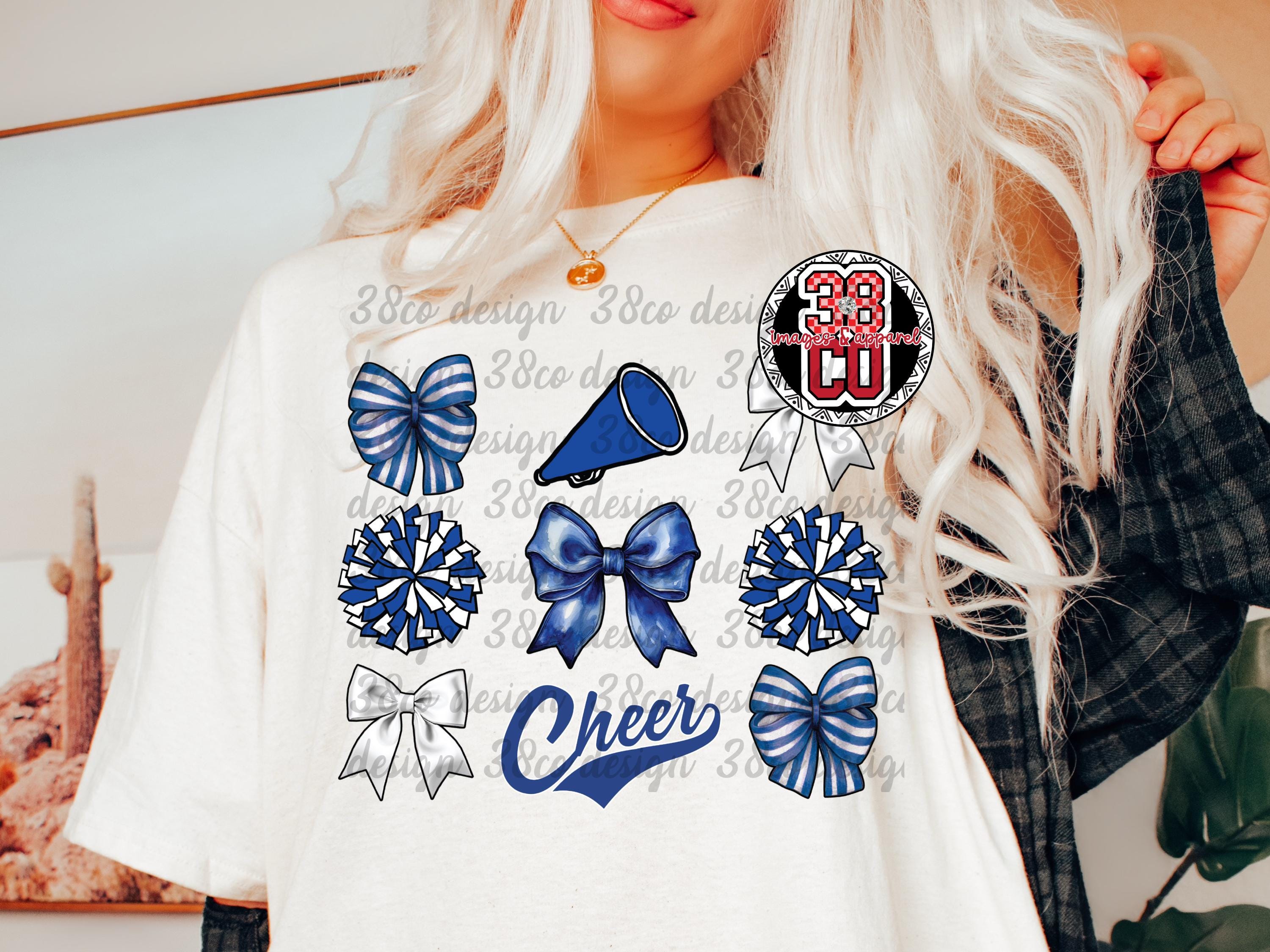 Blue Cheer Coquette Png, Team Spirit Png, Cheer Comp Day, Cheer ...