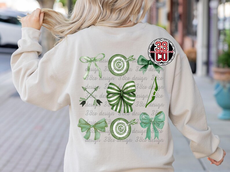 Green Archery Coquette Png, Brush Strokes, Bullseye Archery Png, Bow ...