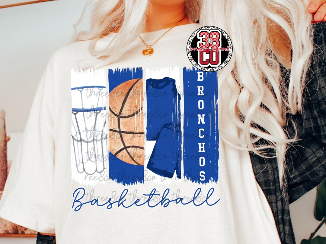 Blue Basketball Brush Stroke Design for Digital Download, Blue and ...