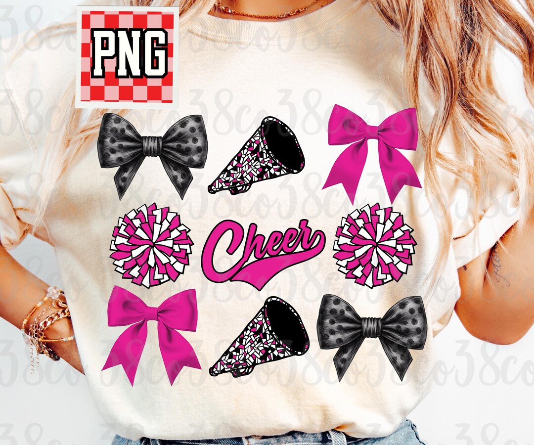 Pink Cheer Coquette Png, Team Spirit Png, Custom Mascot, Cheer Coquette ...