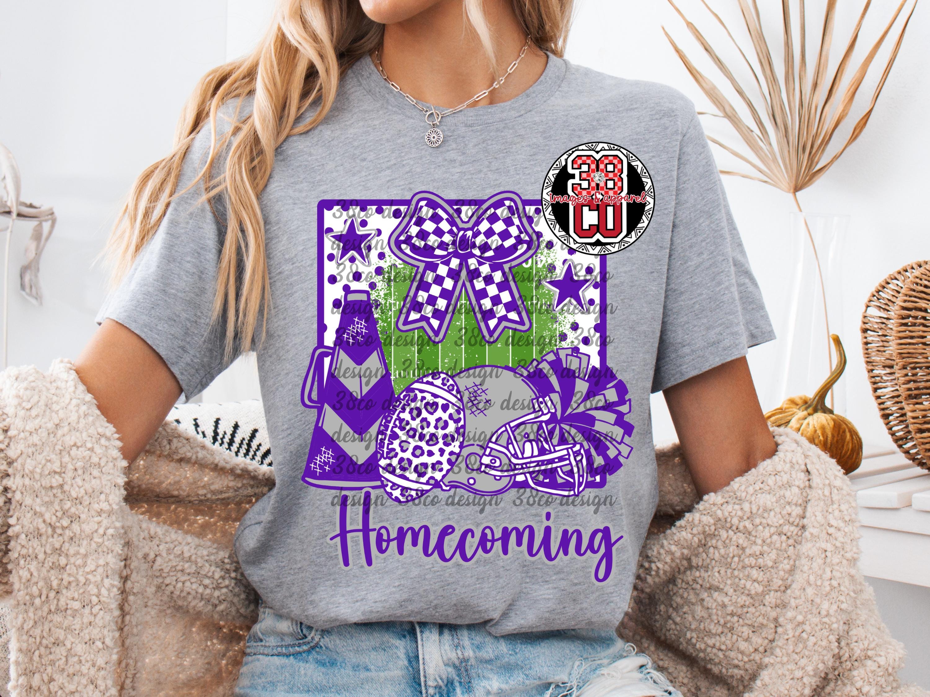 Purple Homecoming Png, Team Spirit Png, Football Season Png, Gameday ...
