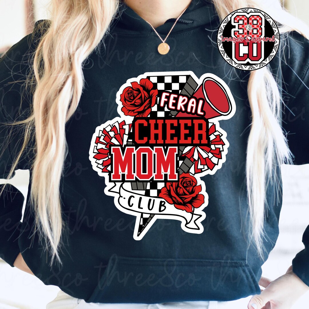 Feral Cheer Mom Png, Cheerleading Design, Retro Mama Png, Feral Mama ...