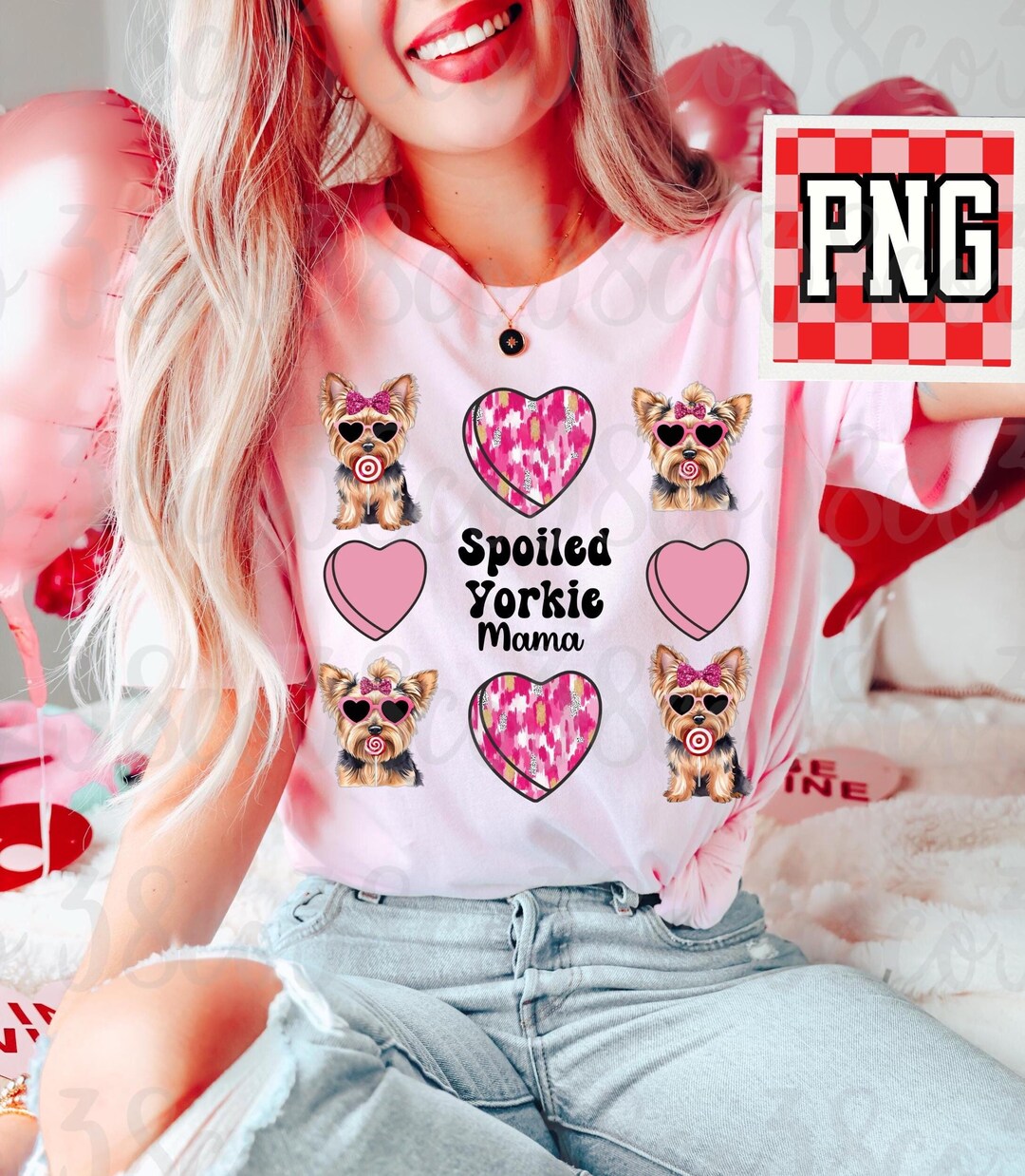 Coquette Dog Png, Yorkie Mama Png, Yorkie Mom Png, Gift for Her, Trendy ...