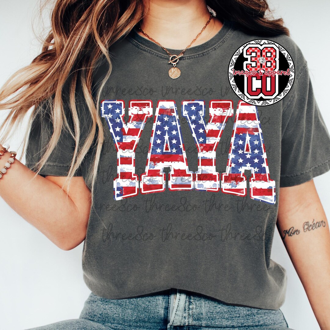 USA YAYA Png, Varsity Yaya Png, American Yaya Png, Trendy Starts and ...