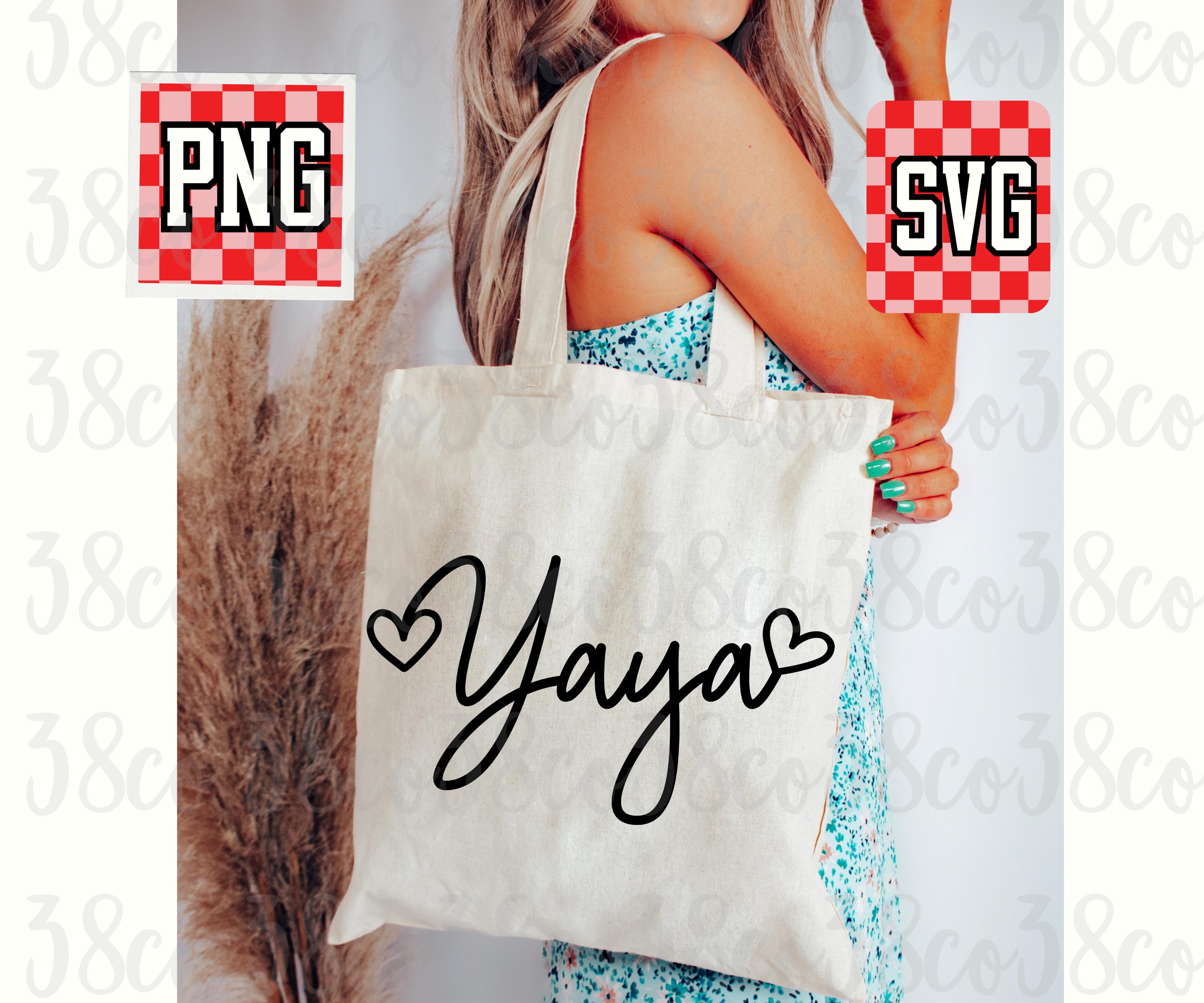 Custom Yaya SVG, Cursive Yaya SVG for Cricut and Sublimation - Etsy