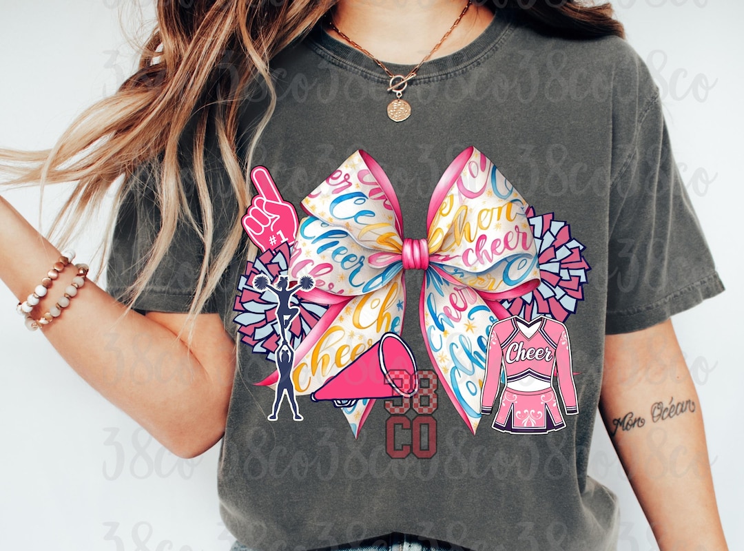 Pink Cheer Coquette Png, Cheer Mom Png, Custom Cheerleading Png, Cheer ...