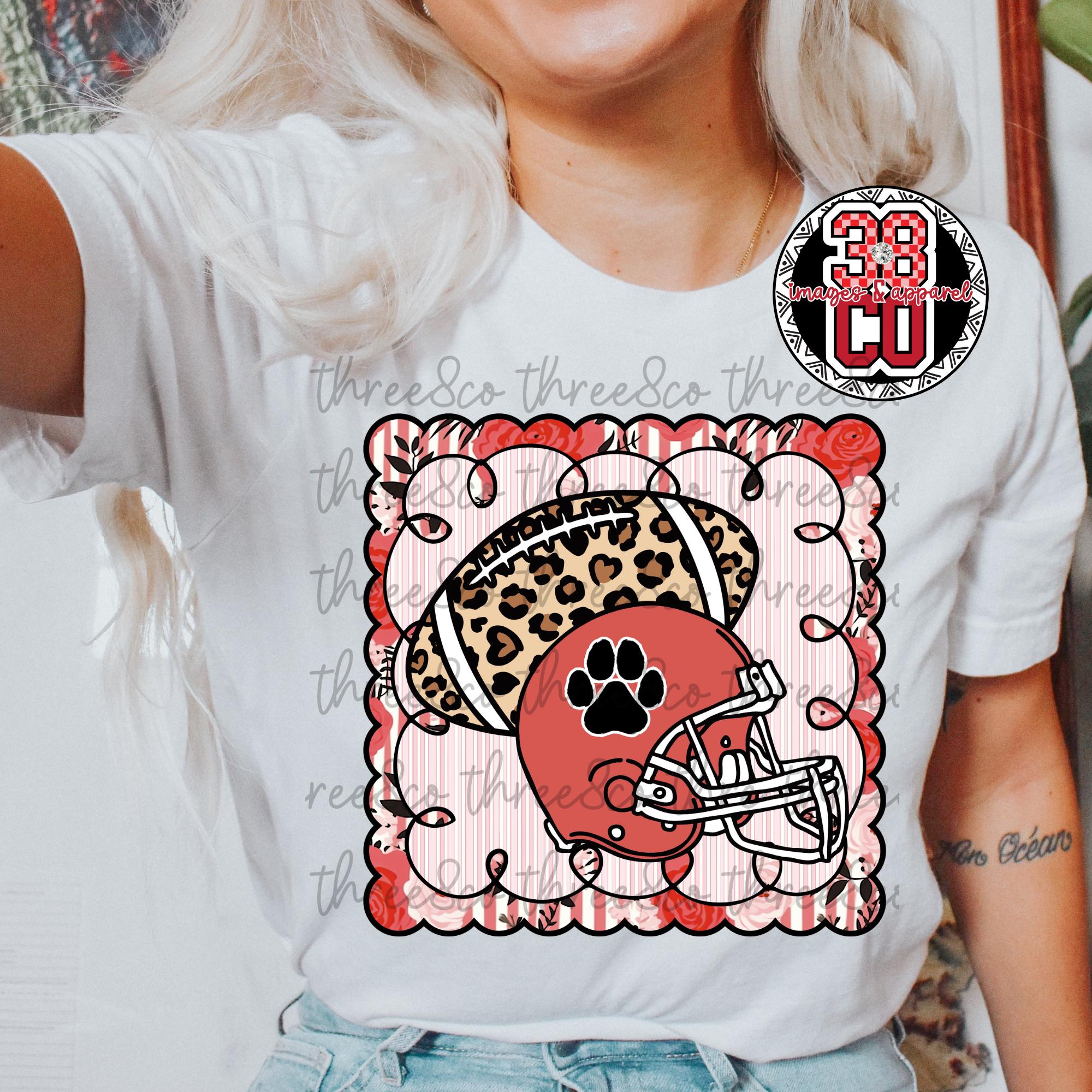Red Football Png, Leopard Football Png , Floral Football Design Png ...