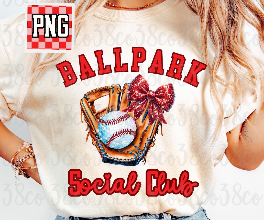Ballpark Social Club Png, Brush Strokes, Ballpark Shirt Png, Baseball ...