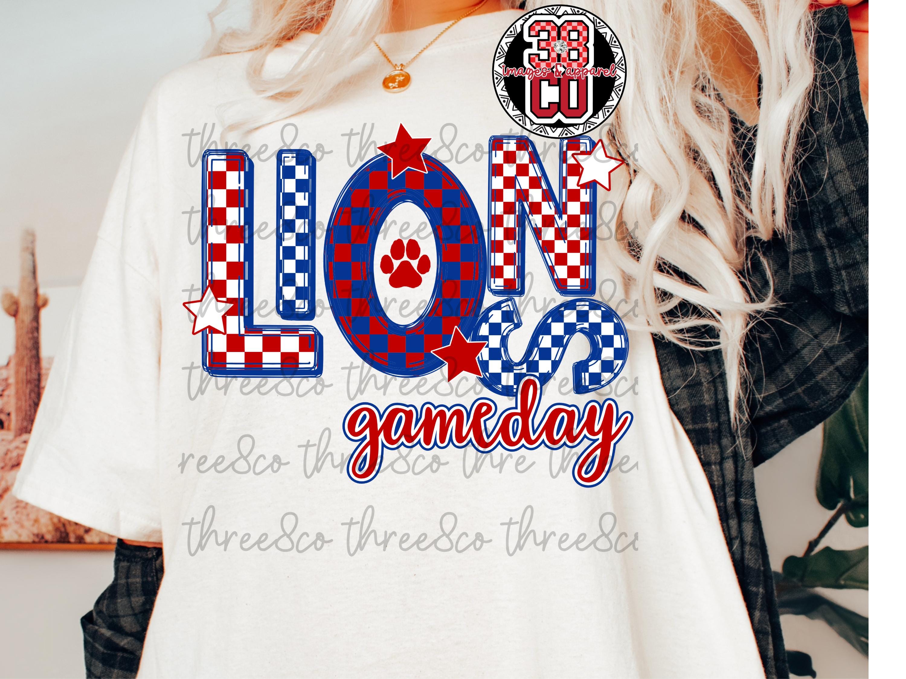 Red Lion Gameday Png, Team Spirit Png, Custom Mascot Png, Retro Mascot ...