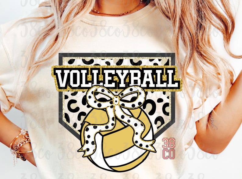 Leopard Volleyball Design, Custom Volley Png, Trendy Volleyball Pattern ...