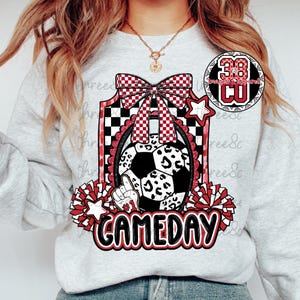 Red Gameday Png, Team Spirit Png, Soccer Season Png, Gameday Png, Go ...