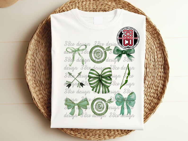 Green Archery Coquette Png, Brush Strokes, Bullseye Archery Png, Bow ...