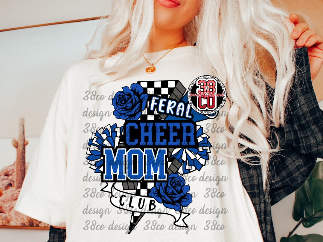 Feral Cheer Mom Png, Cheerleading, Retro Mama Png, Mom Club Png ...