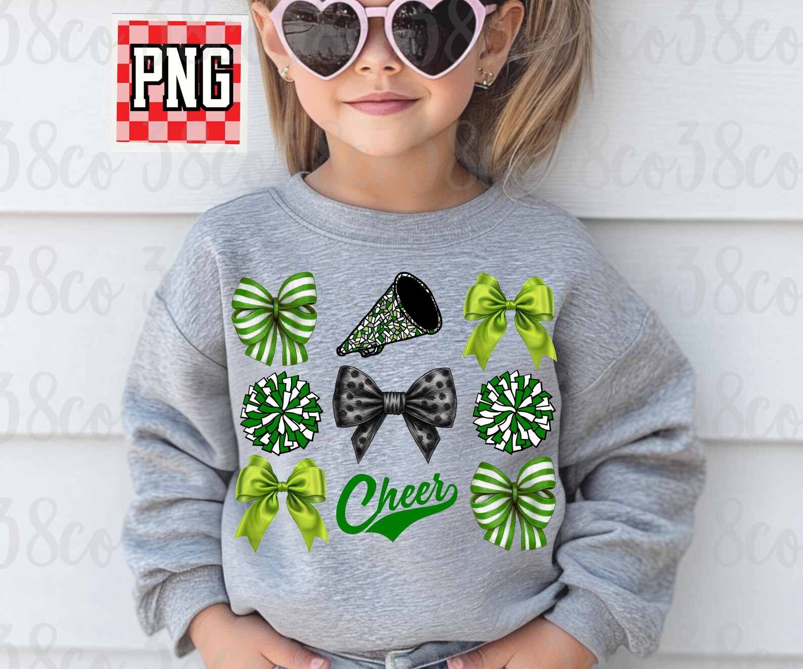 Green Cheer Coquette Png, Cheer Mom Png, Custom Cheerleading Png, Cheer ...