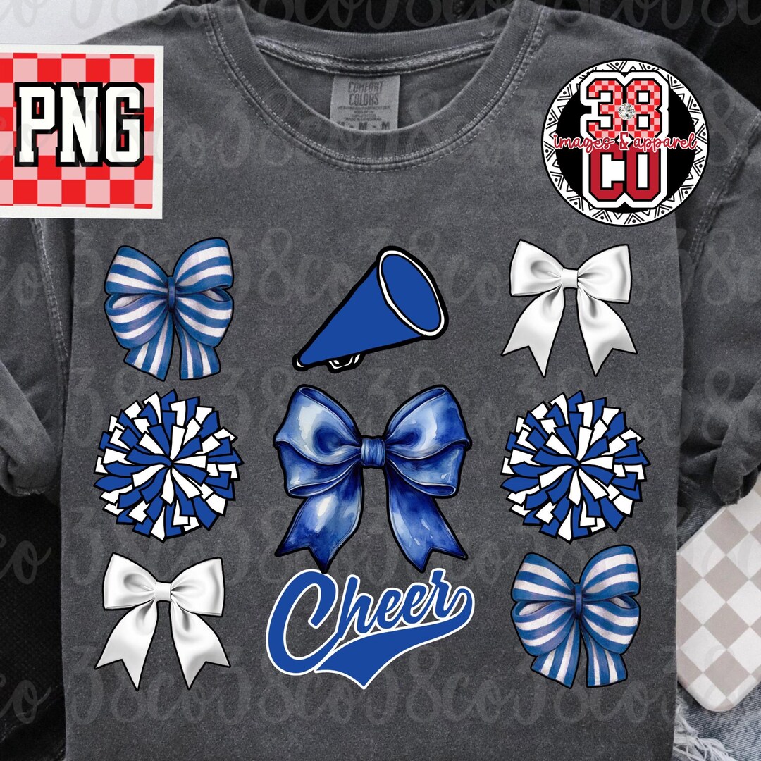 Blue Cheer Coquette PNG, Team Spirit Mascot (digital Download) - Etsy