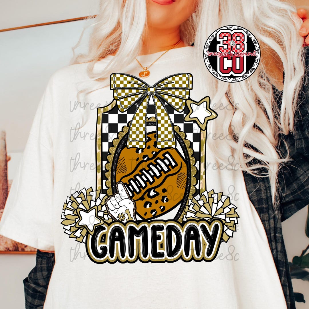 Gold Gameday Png, Team Spirit Png, Football Season Png, Gameday Png, Go ...