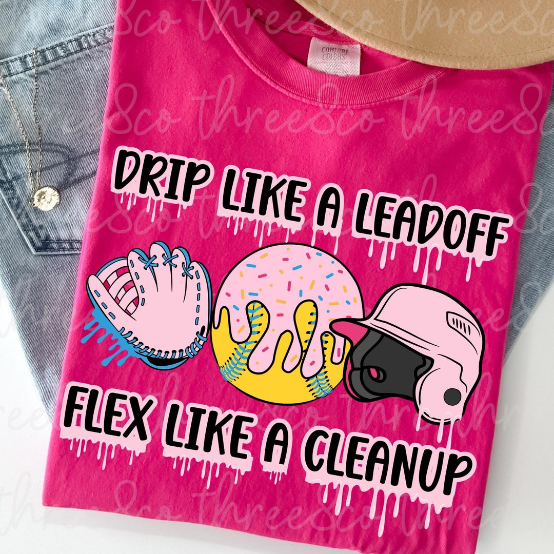 Softball Drip PNG, Ice Cream Cone Png, Drip Png, Sporty Png, Softball ...