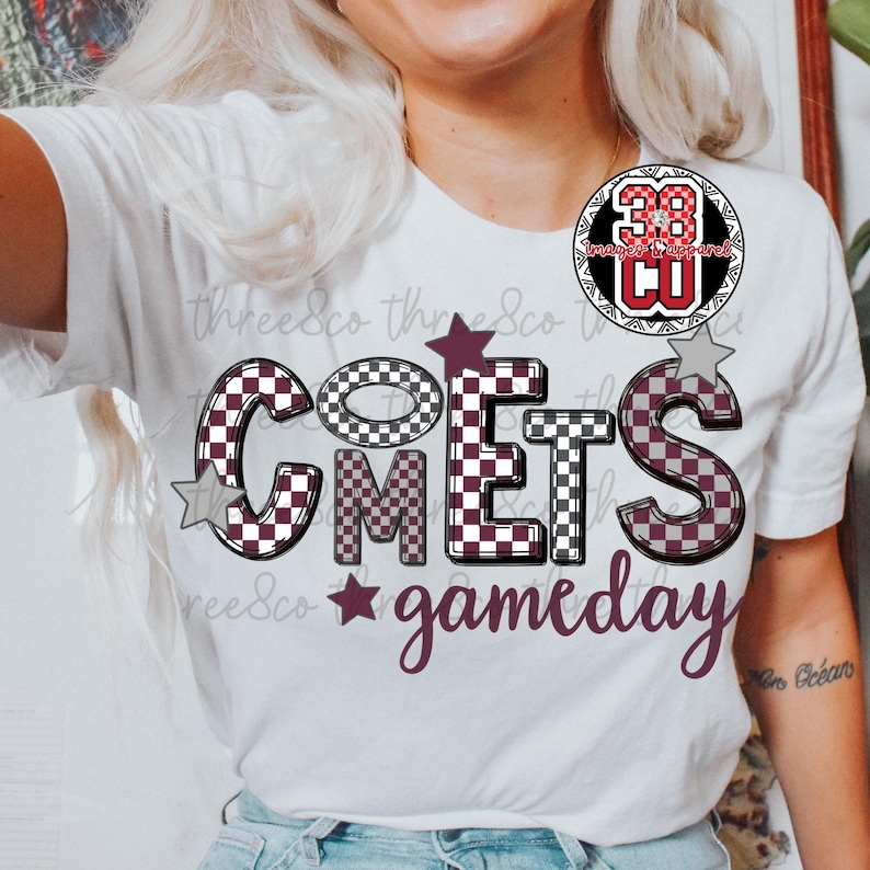 Comet Gameday Png, Team Spirit Png, Custom Mascot Png, Retro Mascot Png ...