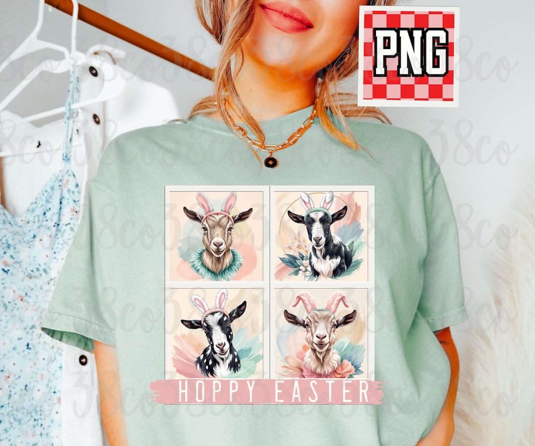 Brush Strokes Png, Easter Goat Png, Cute Goats With Bunny Ears Png ...