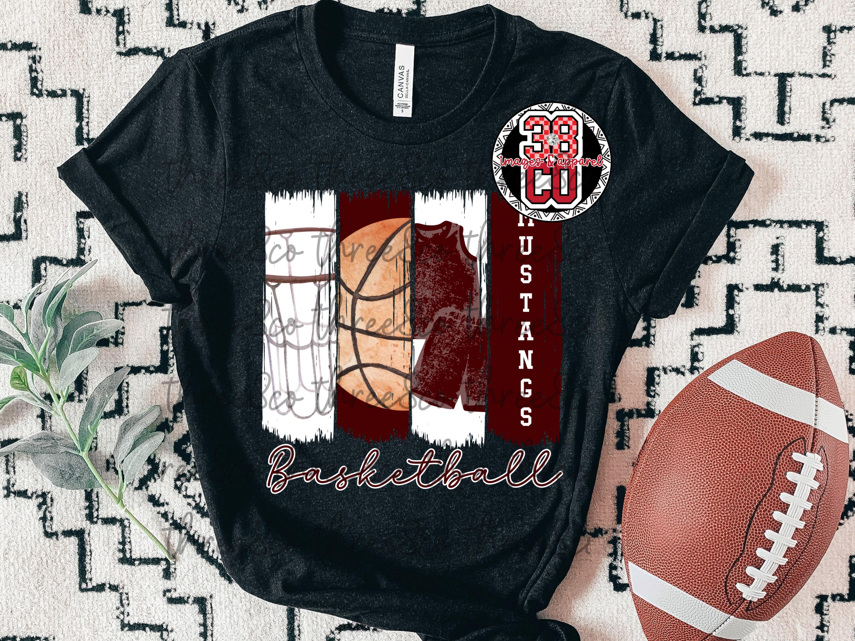 Maroon Basketball Brush Stroke Png, Maroon and White Distress Png ...