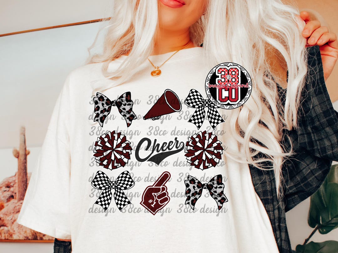 Maroon and Black Cheer Coquette Png, Team Spirit Png, Comp Day, Cheer ...