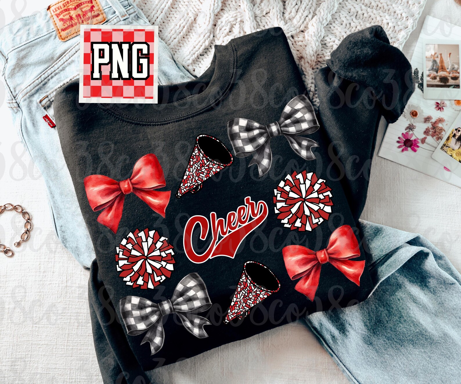 Red Cheer Coquette Png, Cheer Mom Png, Custom Cheerleading Png, Cheer ...