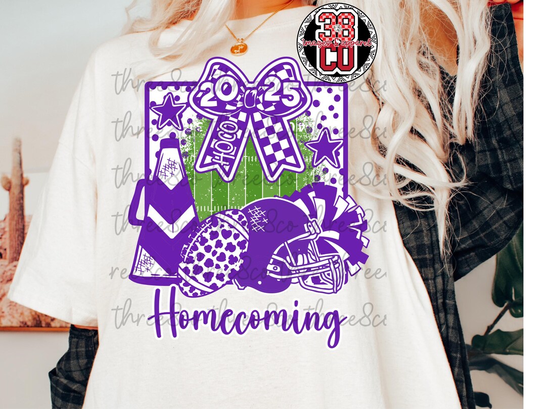 Purple Homecoming Png, Team Spirit Png, Football Season Png, Gameday ...