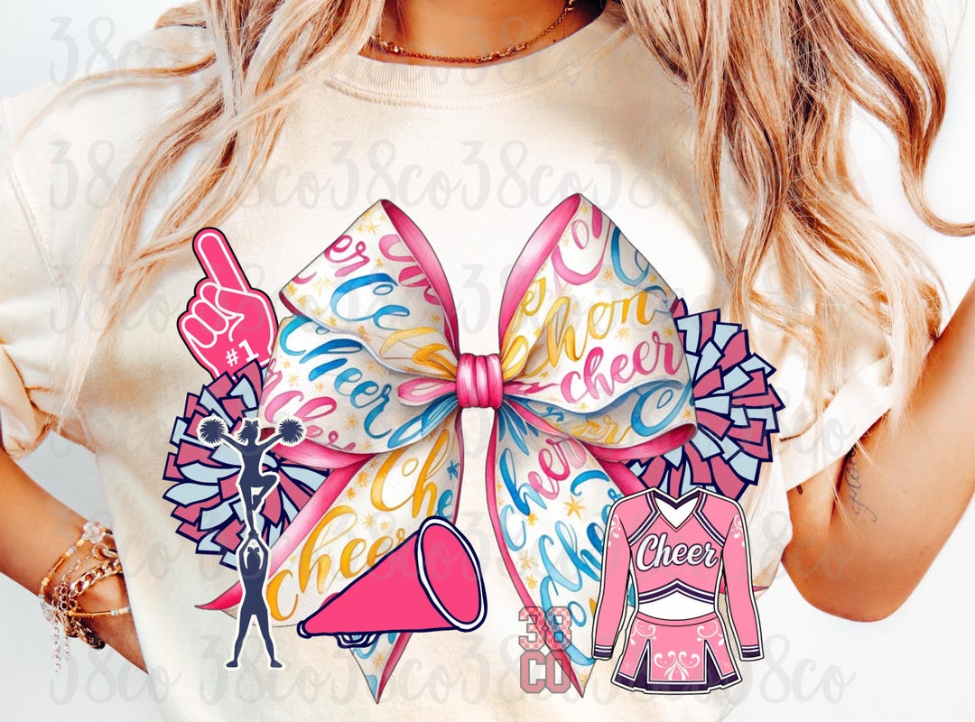 Pink Cheer Coquette Png, Cheer Mom Png, Custom Cheerleading Png, Cheer ...