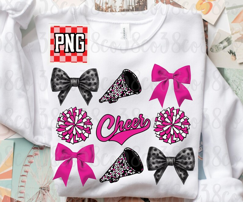 Pink Cheer Coquette Png, Team Spirit Png, Custom Mascot, Cheer Coquette ...