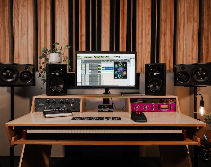 12U Studio Workstation Desk Baltic Birch Recording Studio Desk Pro ...