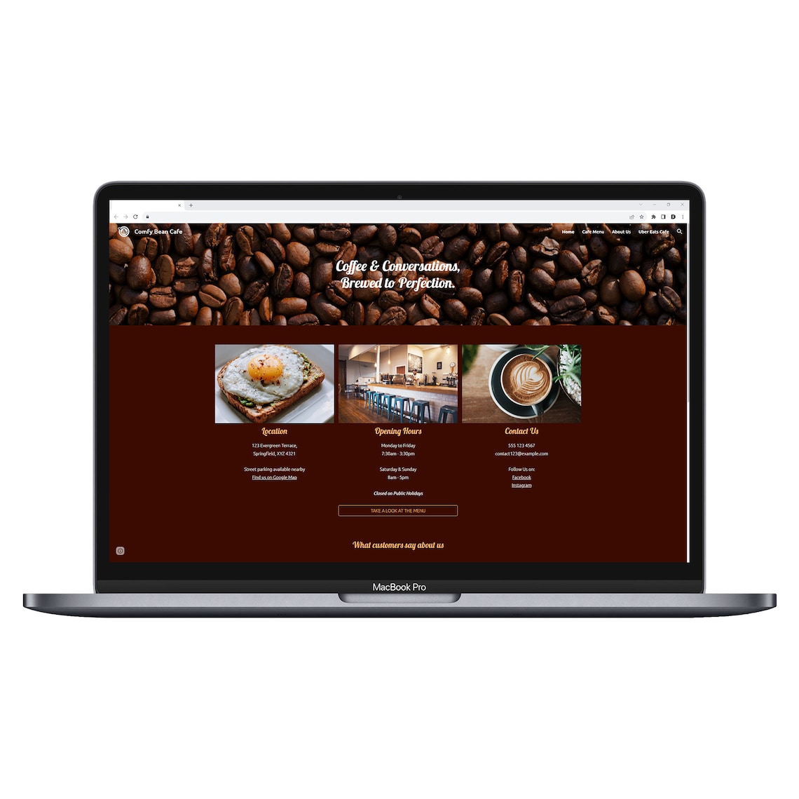 Cafe Website Template Google Sites, Cafe Shop Online Website, Coffee ...