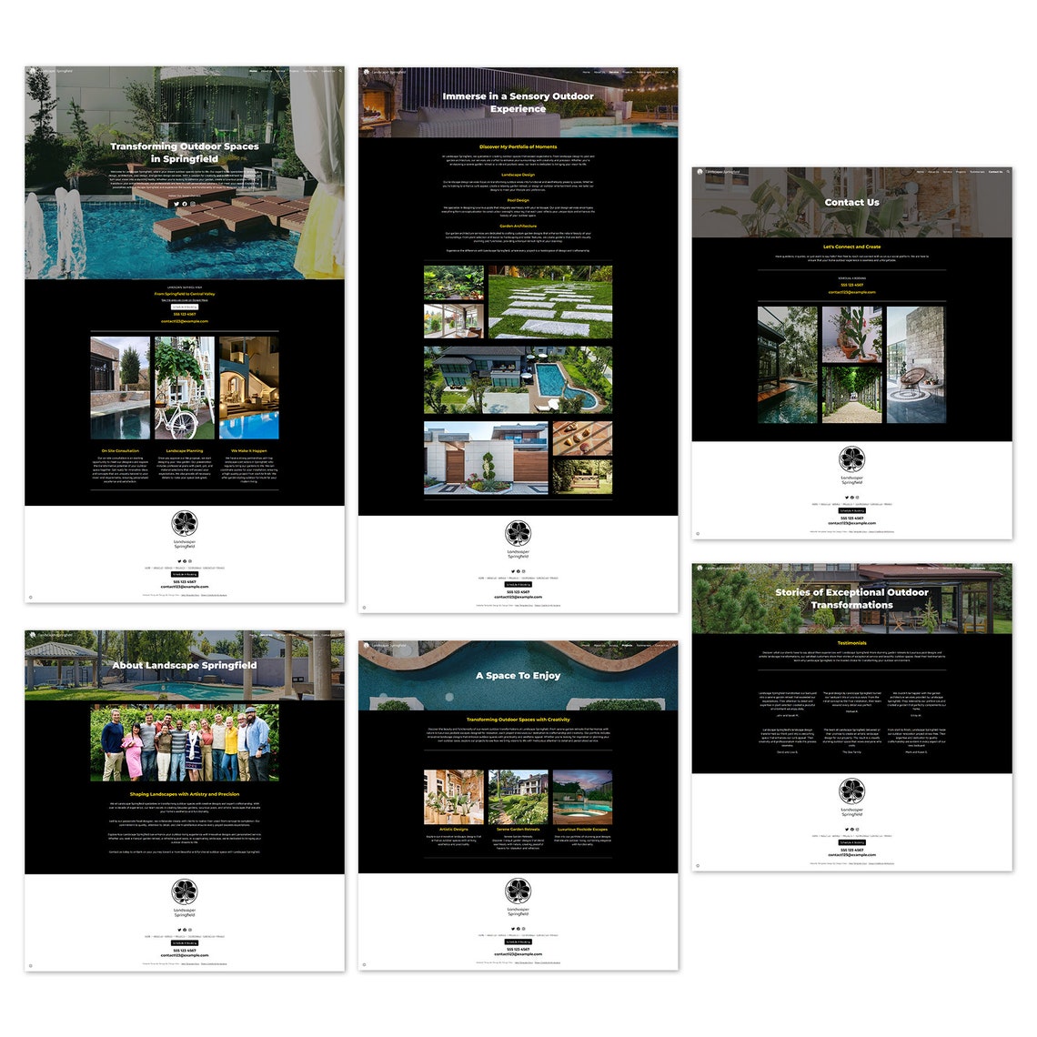 Landscaper Website Template Google Site, Landscape Service Pre-built ...
