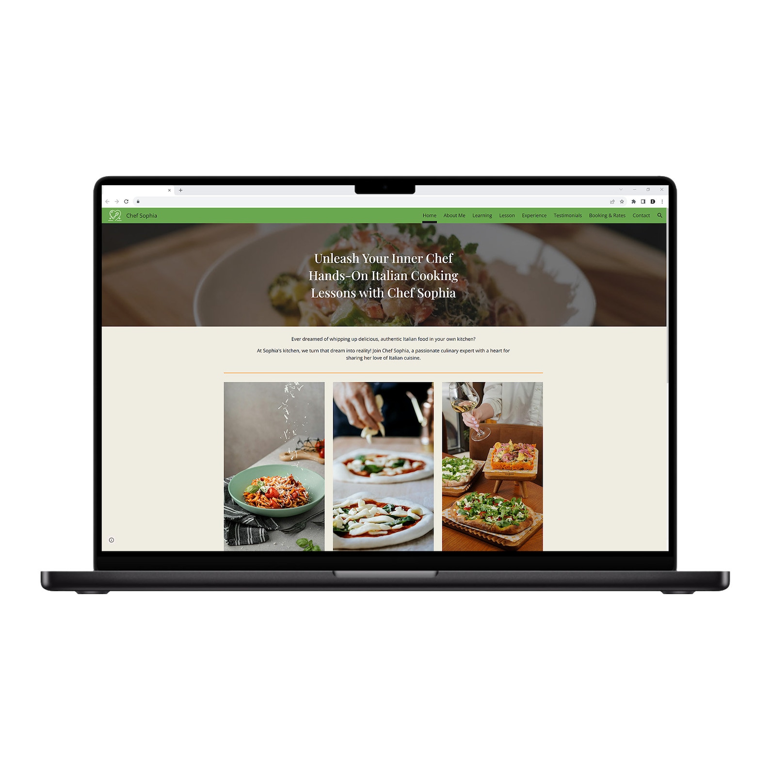 Cooking Lesson Website Template Google Site, Chef Training Cuisine Pre ...