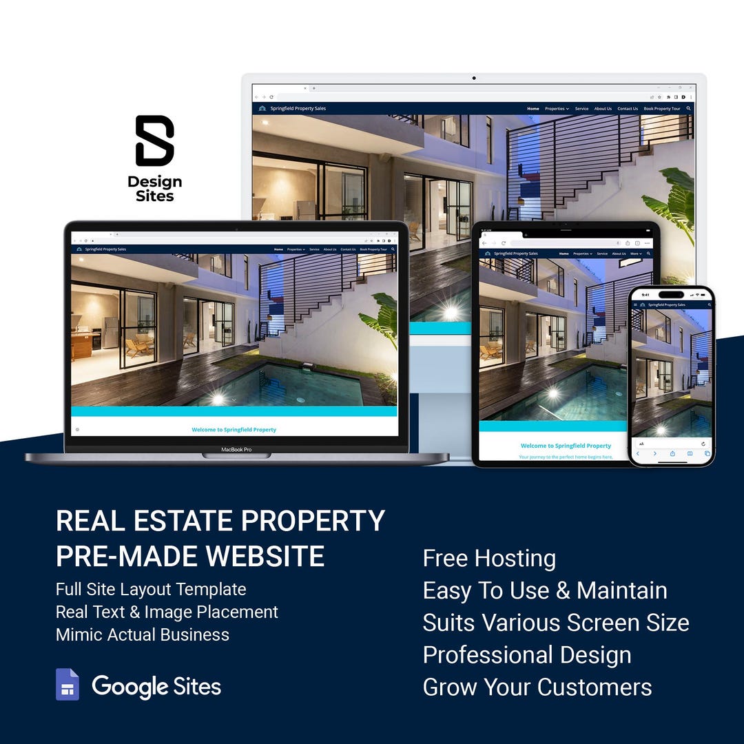 Real Estate Website Template: Prebuilt Agent Property Sales (multi-page ...