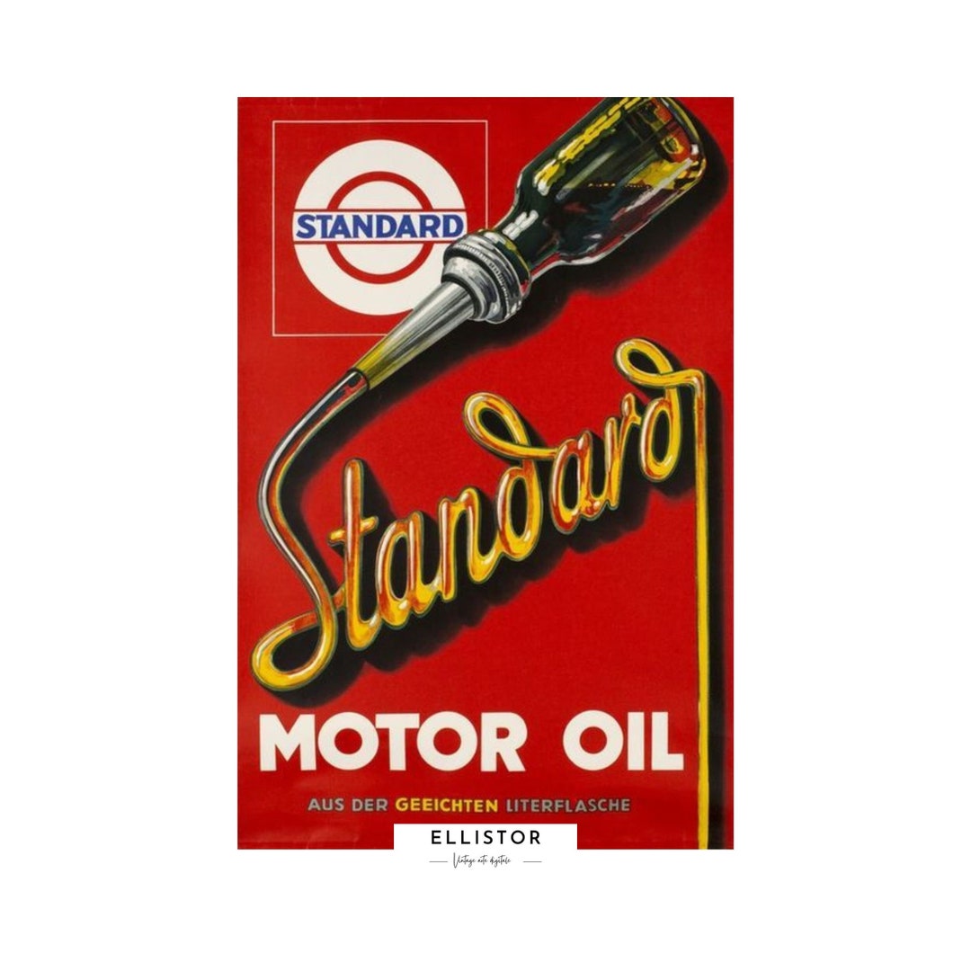 Vintage Motors Print, Digital Advertising Print, Vintage Advertising ...