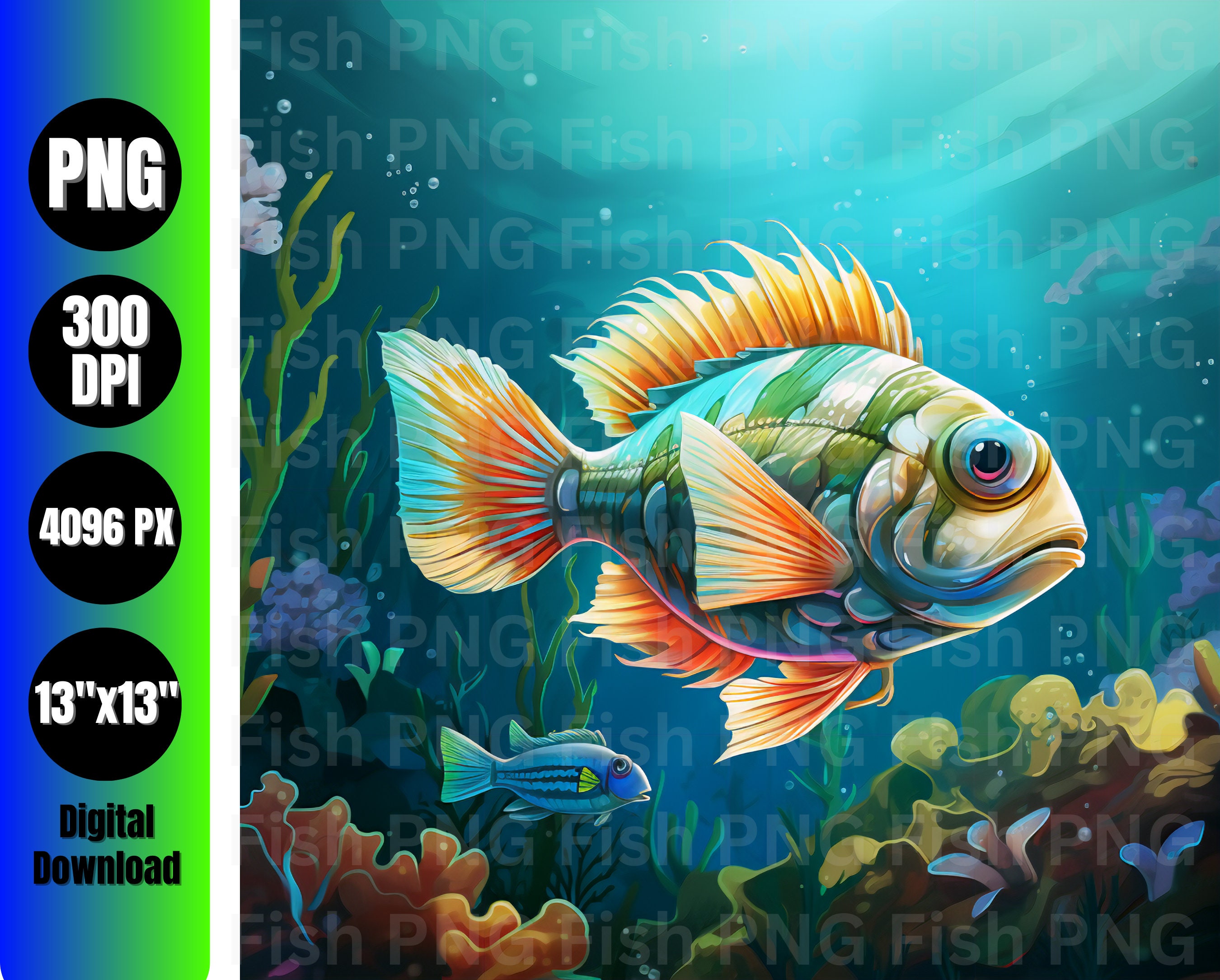 6 Cartoon Fish PNG Fish Happy Fish Cute Fish Clip Art Fish Printable ...