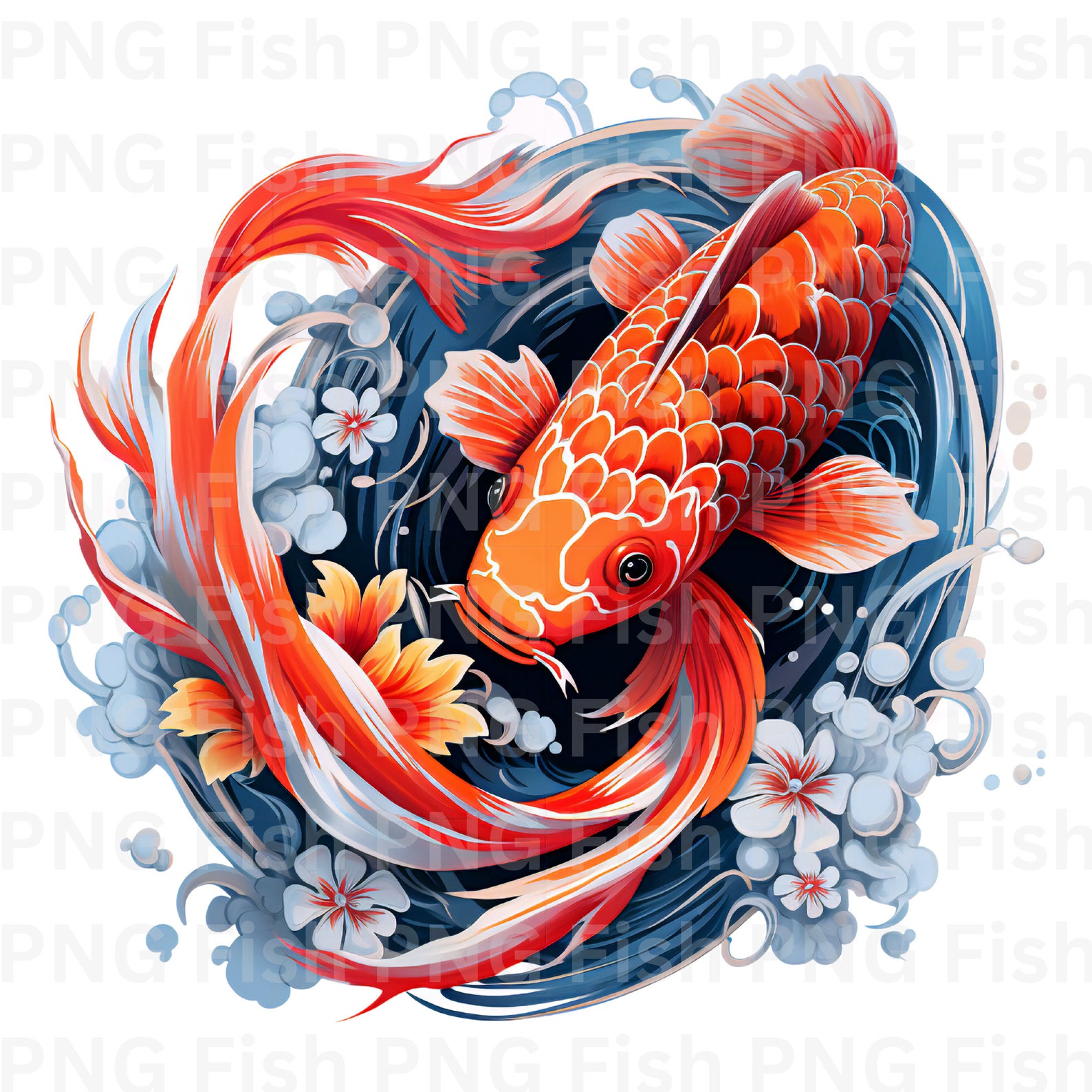 KOI Fish svg koi fish clipart fish clipart koi fish, Téléchargement ...