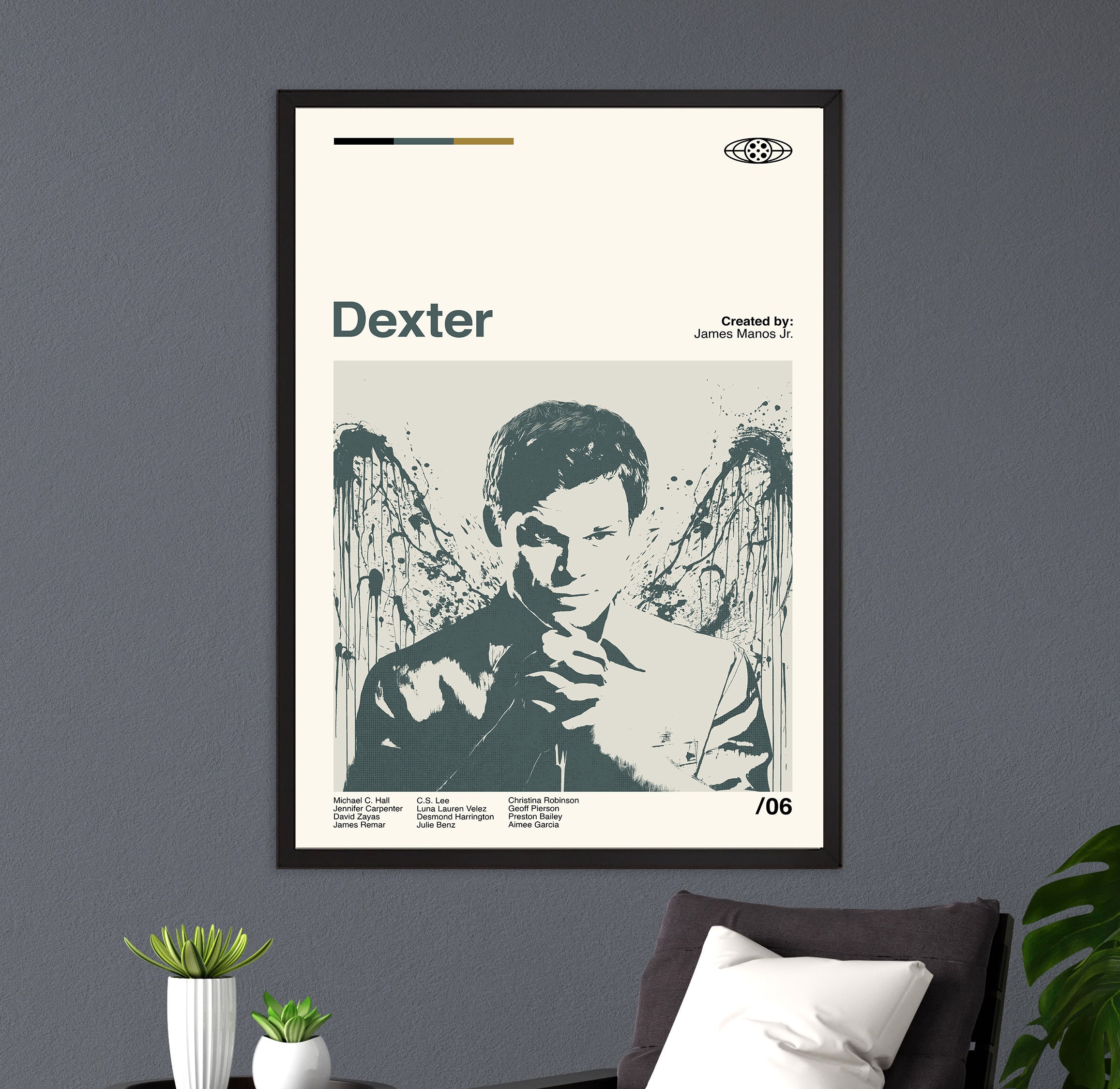 Dexter Poster Dexter Print Dexter Art Abstract Poster - Etsy