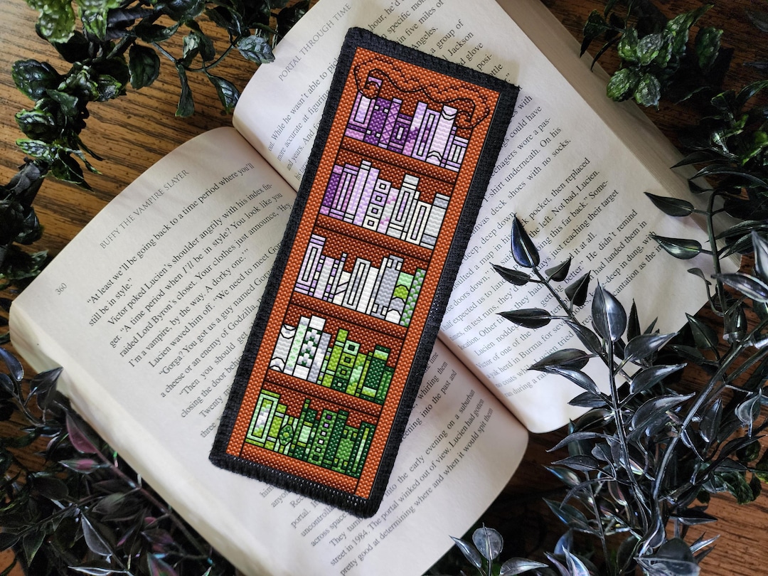 Genderqueer Pride Bookmark Cross Stitch Pattern - Subtle Pride Bookish ...