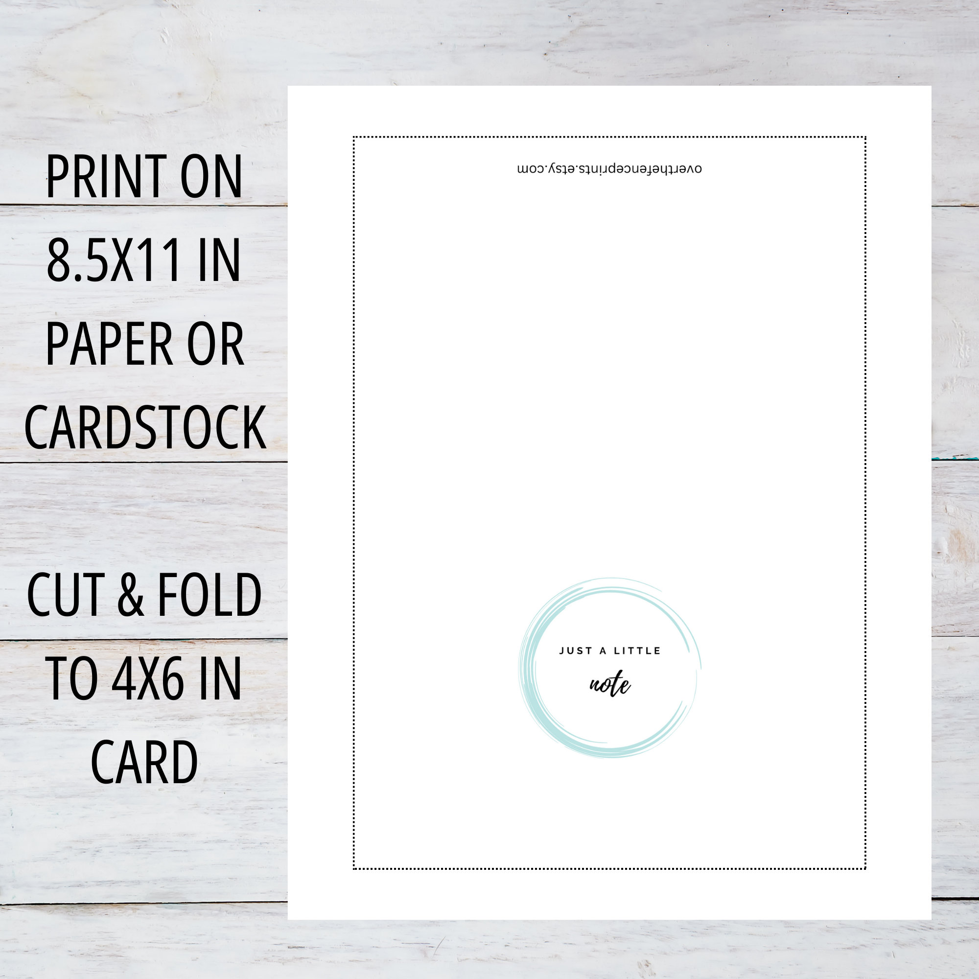 Printable 4x6 Note Card, Blank Card, Digital Download - Etsy