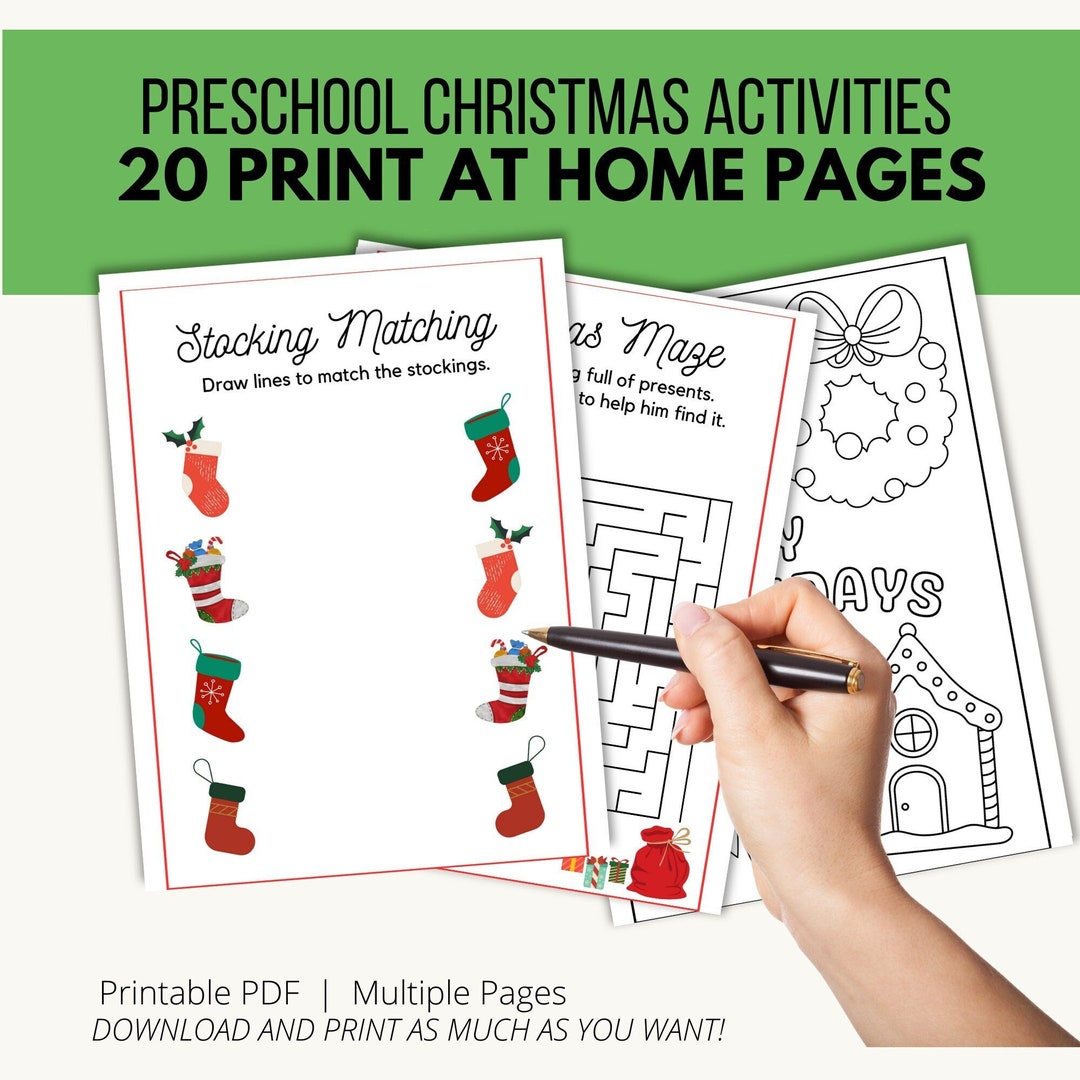 Christmas Activities, Preschool Christmas Printable, Preschool ...
