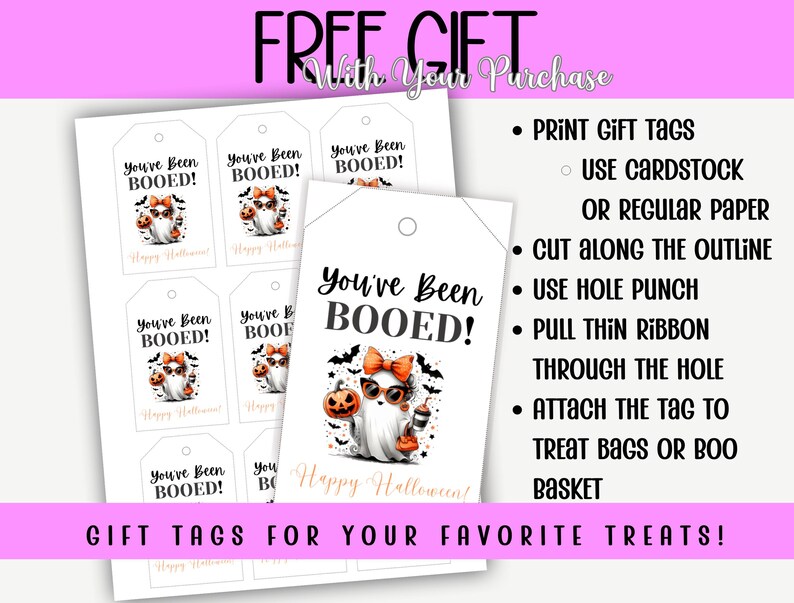 You’ve Been Booed Printable Halloween Kit, Boo Basket Tags, I"ve Been ...