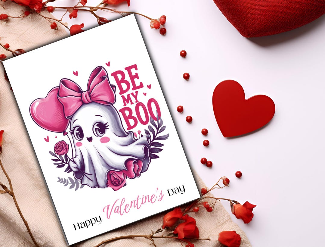 Valentines Day Treat Card Candy Gram Youve Been Booed Valentines Pink ...