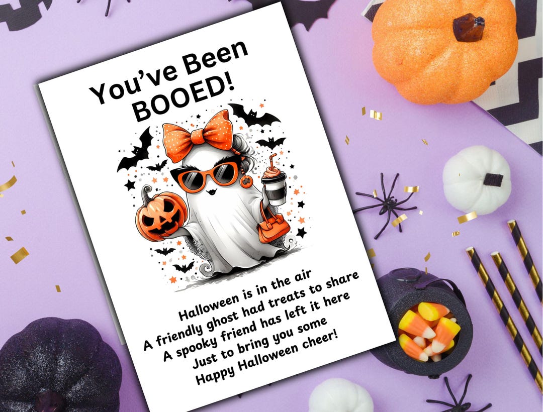 You’ve Been Booed Sign Printable I’ve Been Booed Gift Tags Cute ...